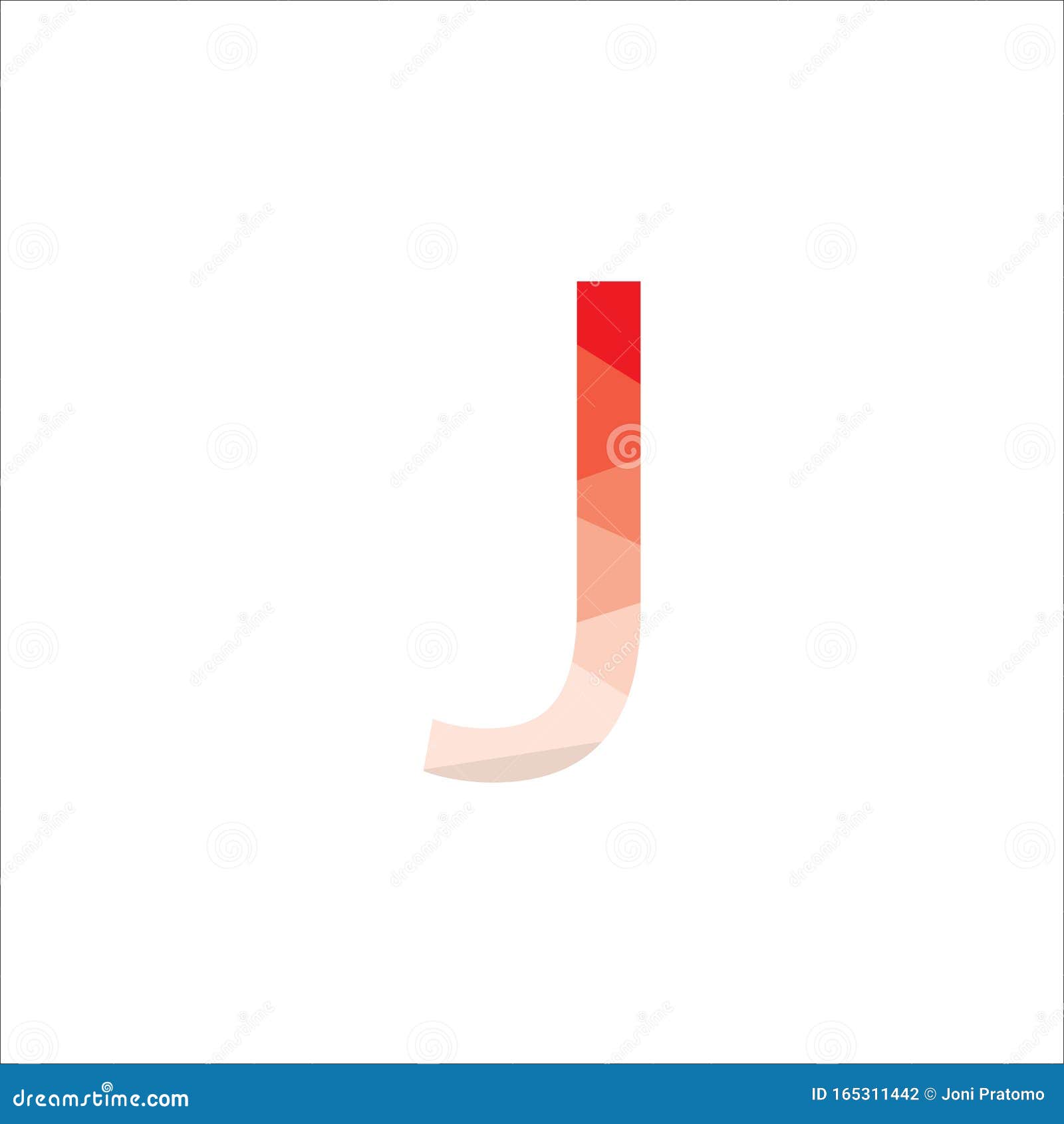 Design Latter J Illustration Stock Vector - Illustration of color ...