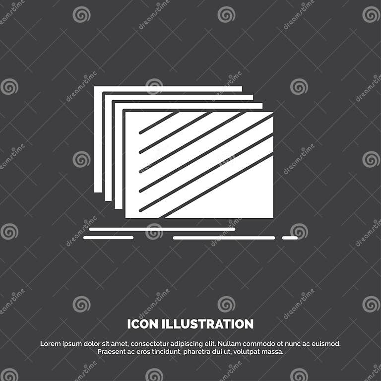 Design, Layer, Layout, Texture, Textures Icon. Glyph Vector Symbol for UI and UX, Website or ...