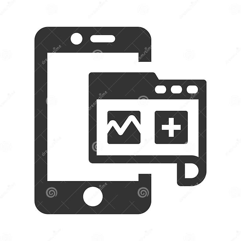 Design layout icon stock vector. Illustration of mobile - 279721730