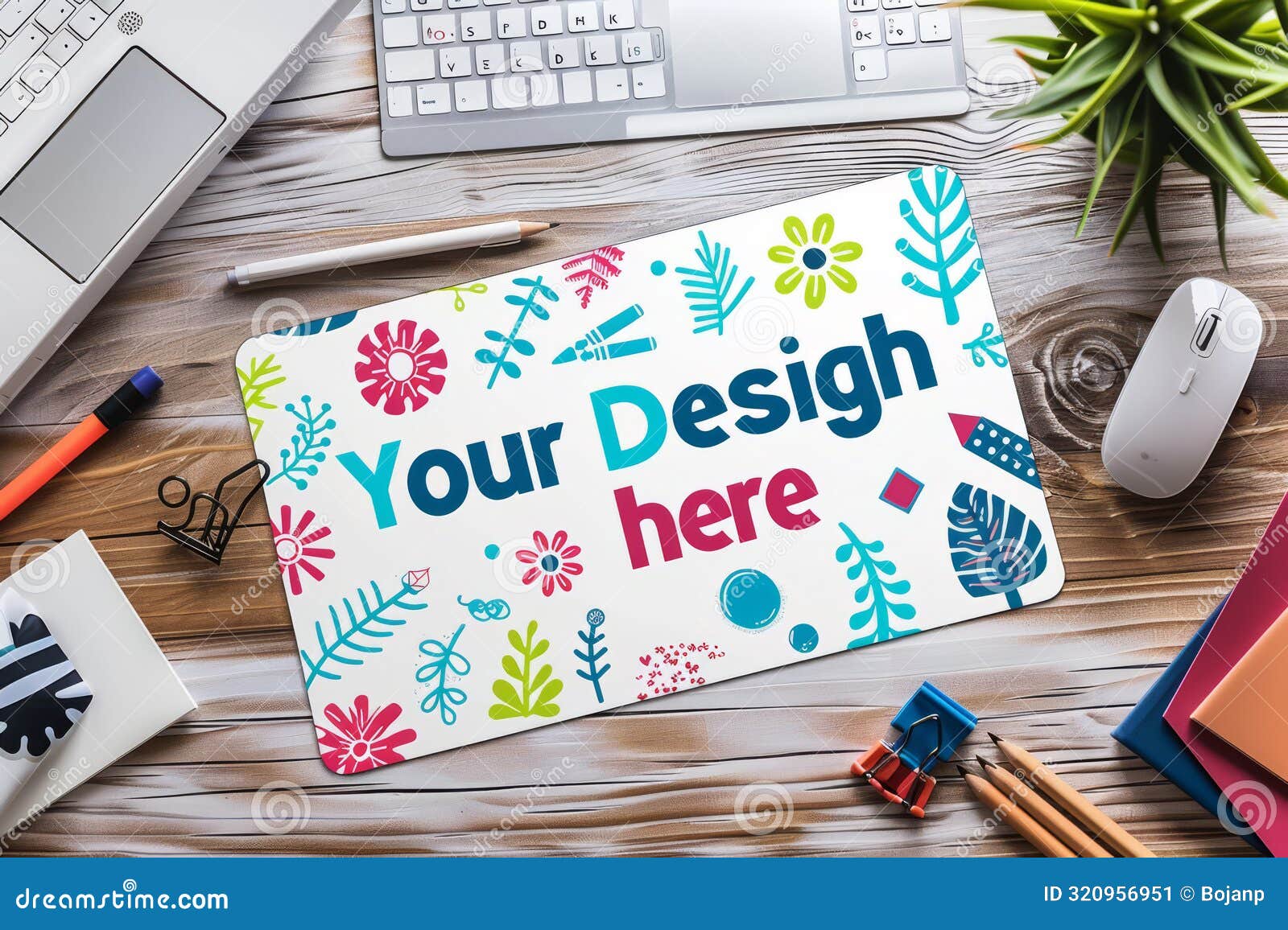 Design Layout Made Easy, Custom Mockup Template Stock Illustration ...
