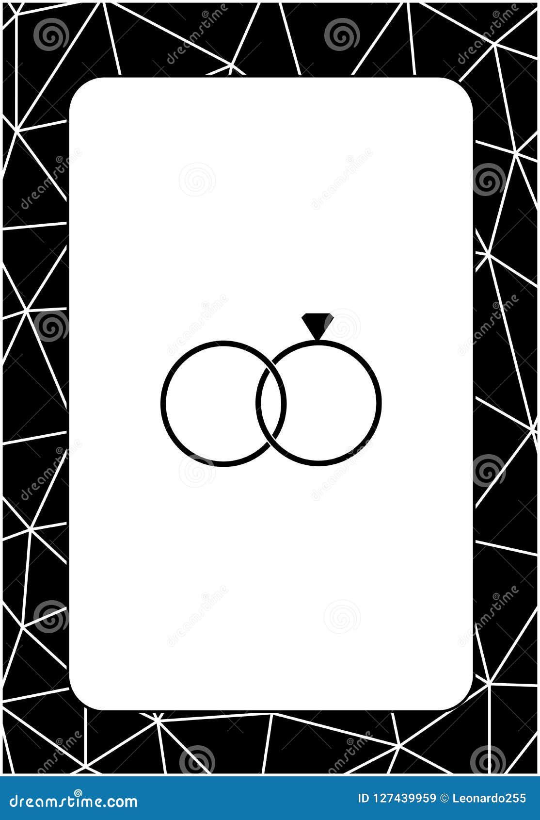 Design Layout Templates for Wedding Card with Rings Stock Vector ...