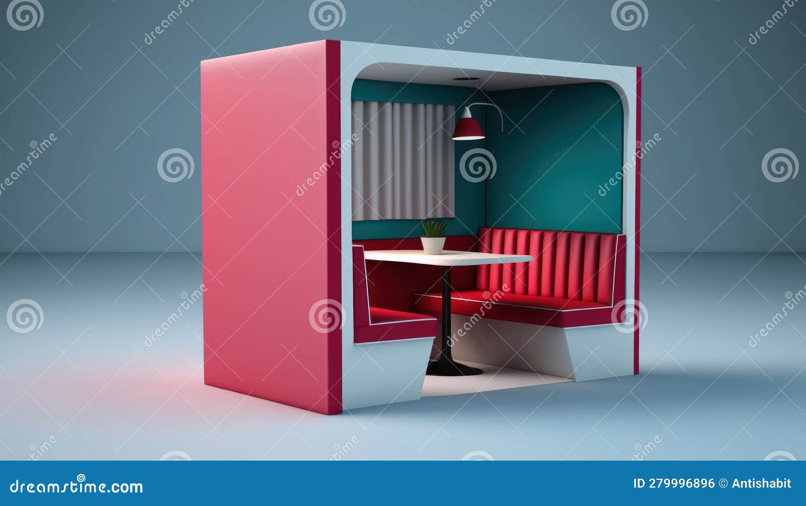 Design Layout of Two Seats with a Table between Them Stock Photo ...