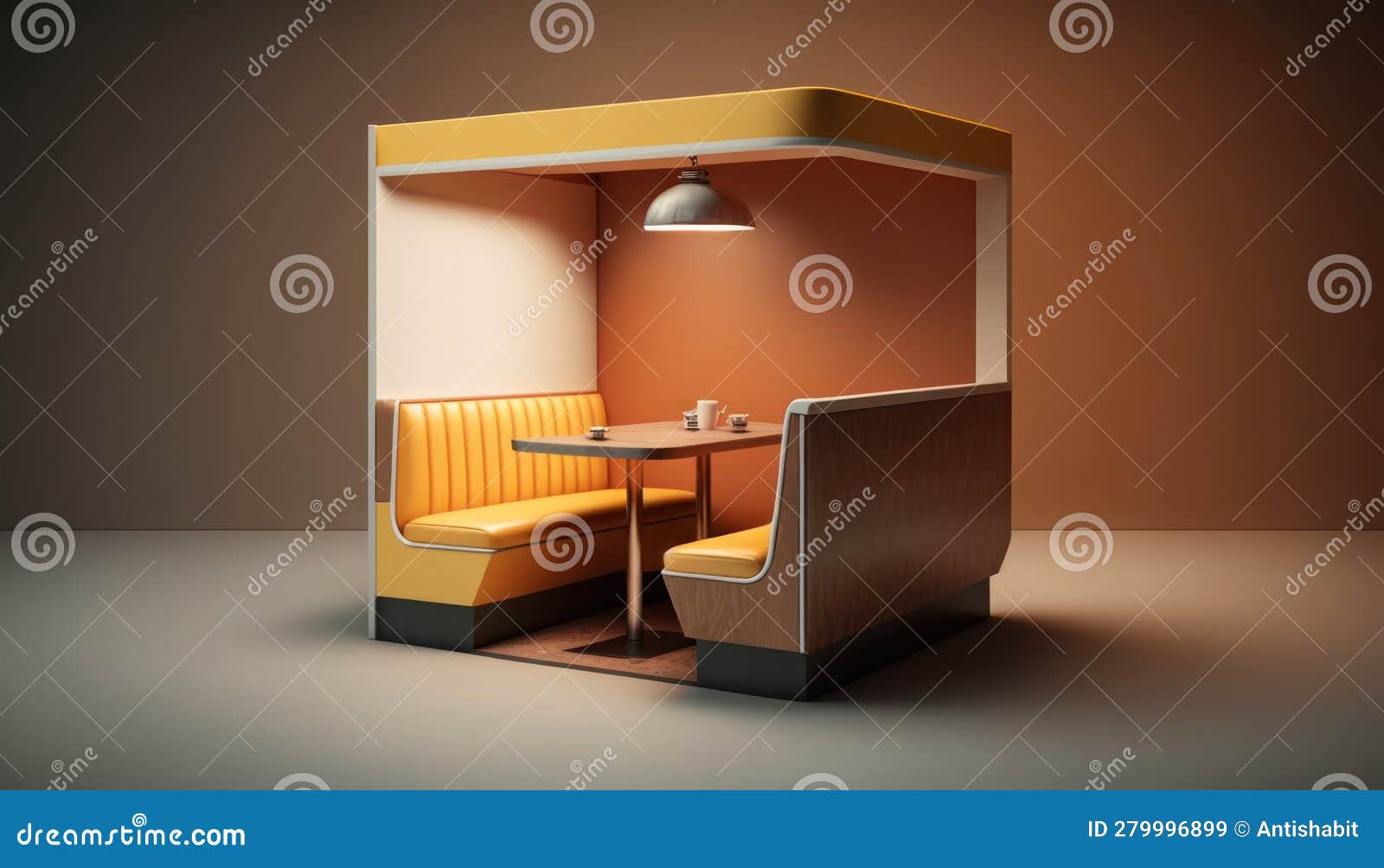 Design Layout of Two Seats with a Table between Them Stock Image ...