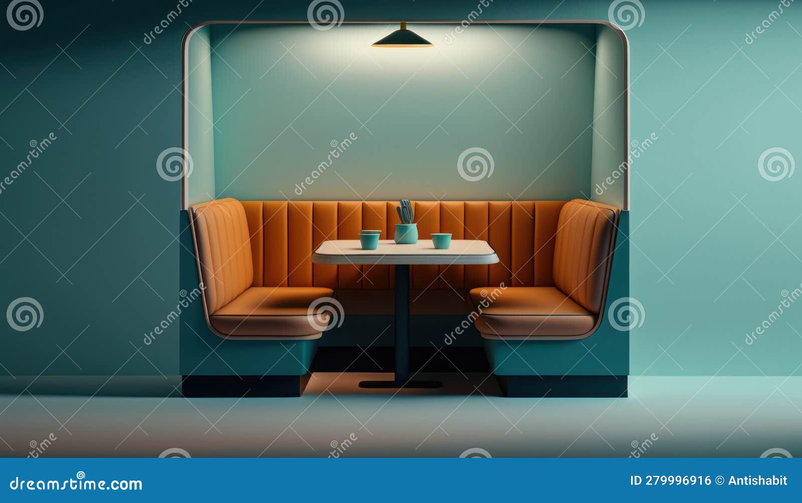 Design Layout of Two Seats with a Table between Them Stock Photo ...