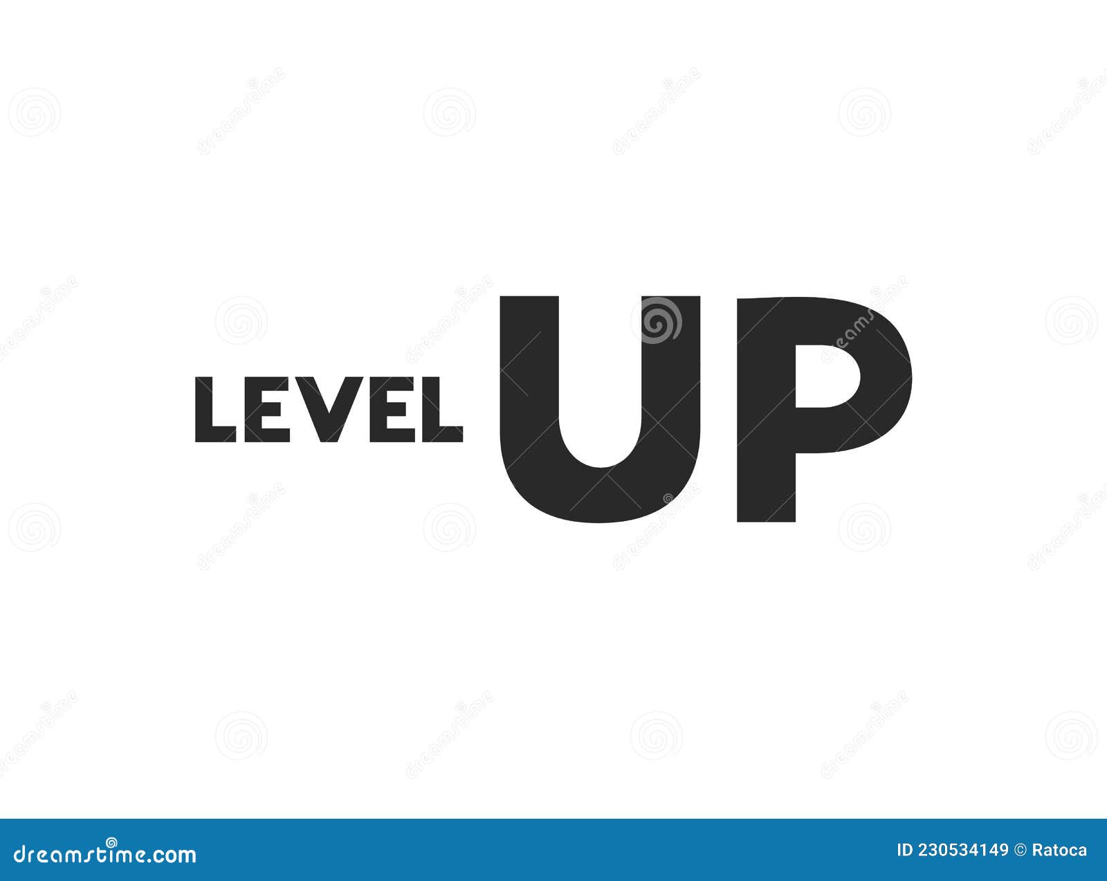 Design of level up message stock vector. Illustration of video - 230534149