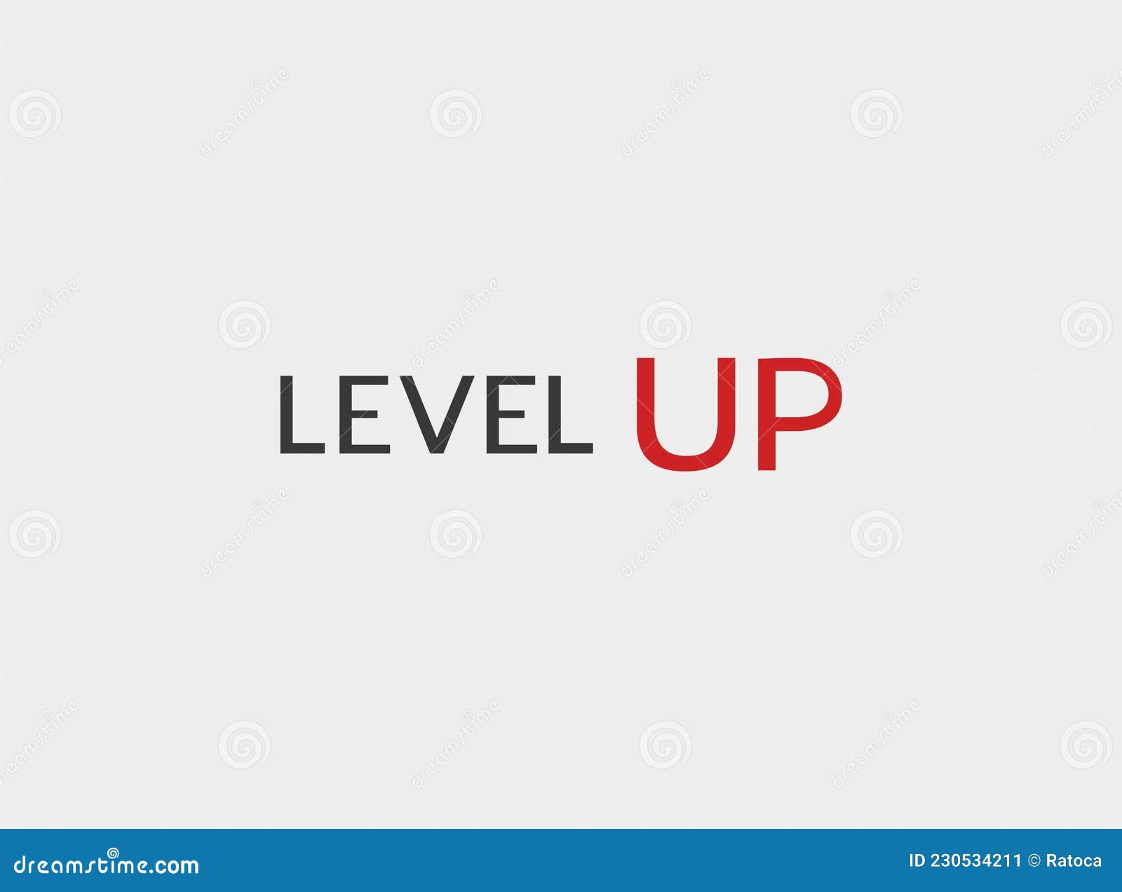 Design of level up message stock vector. Illustration of video - 230534211