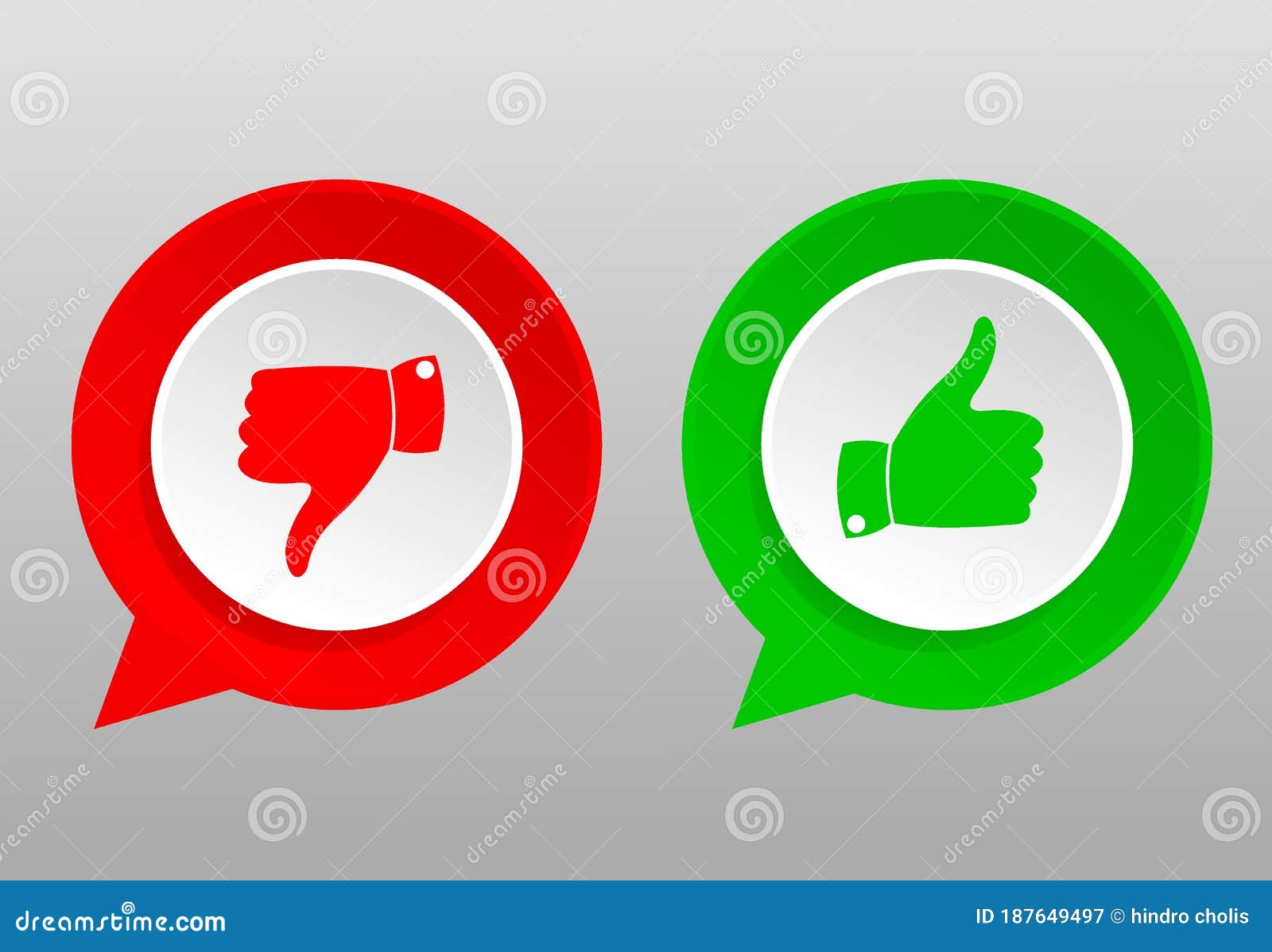 Design the Likes and Dislikes Icon in the Circle Stock Vector ...