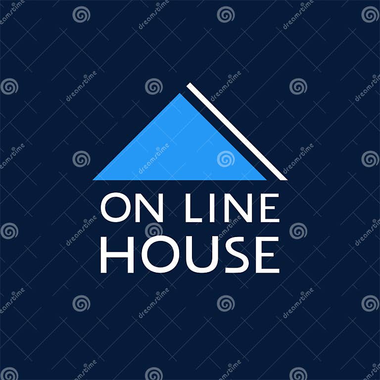 Design of on Line House Symbol Stock Vector - Illustration of home ...