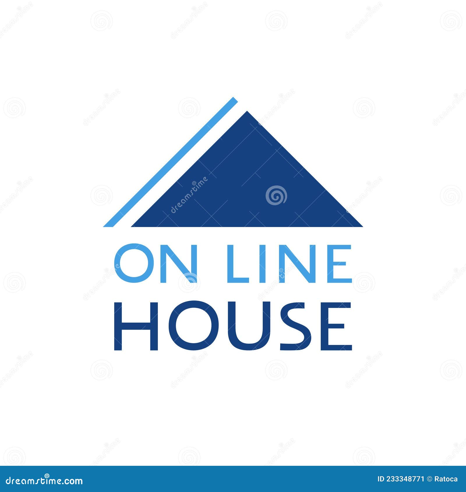 Design of on Line House Symbol Stock Vector - Illustration of ...
