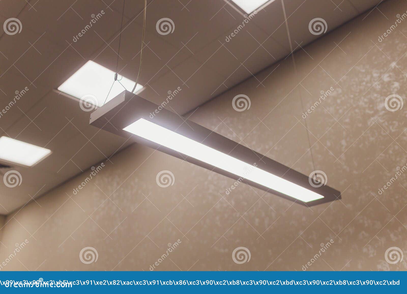 Design Loft Lamp with Dim Light and Straight Long Line of BeamDesign ...