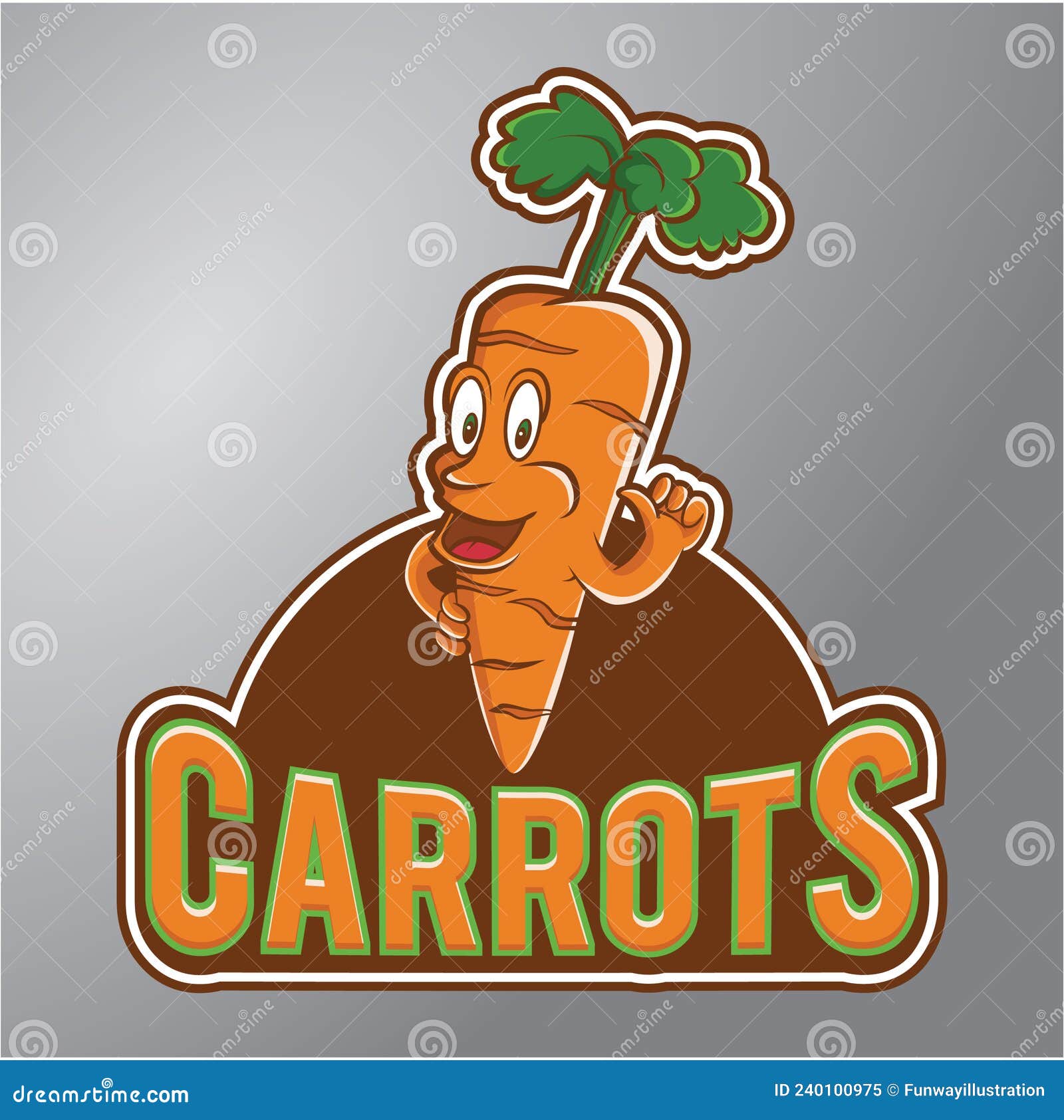 Design Logo Character Vector with Font Stock Vector - Illustration of ...