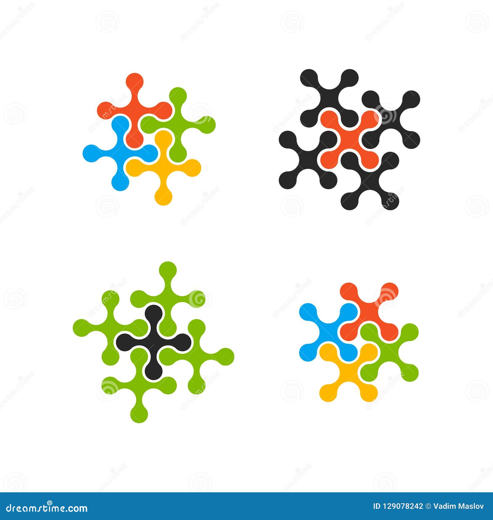 Design Logo Element. Affiliate Marketing, Connection, Team Work and ...