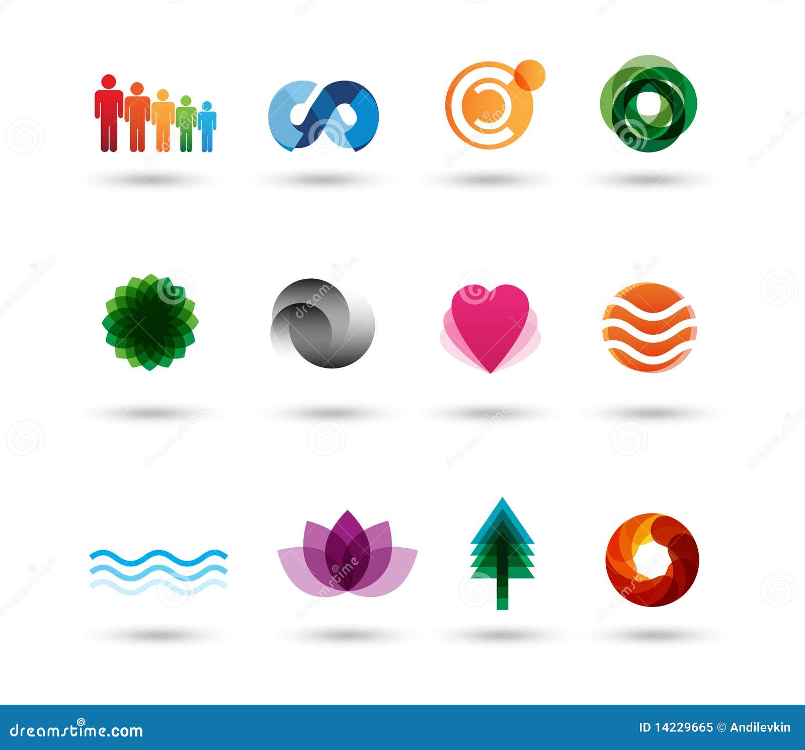 Design logo elements stock vector. Illustration of icons - 14229665