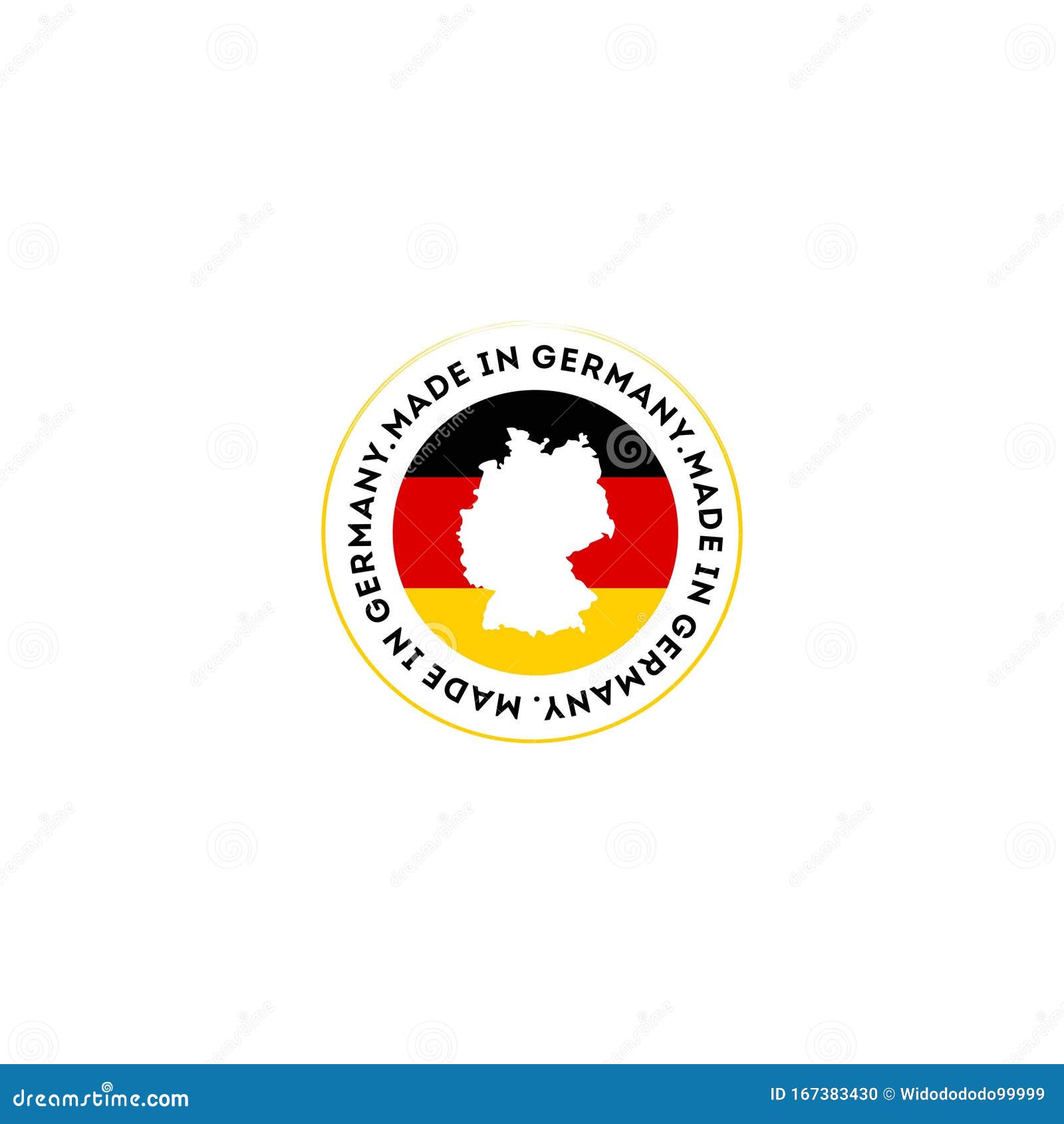 Design Logo Made in Germany. German Map German Flag Stock Vector ...