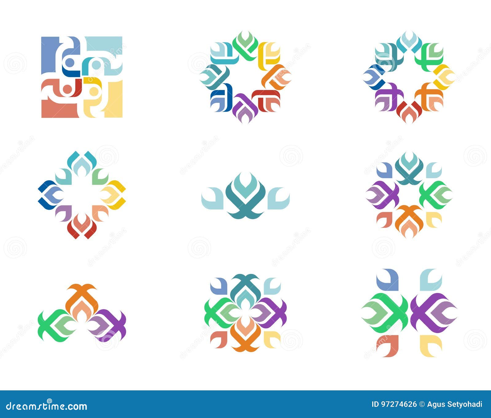 All Rounder Logo Design Cartoon Vector | CartoonDealer.com #274640803