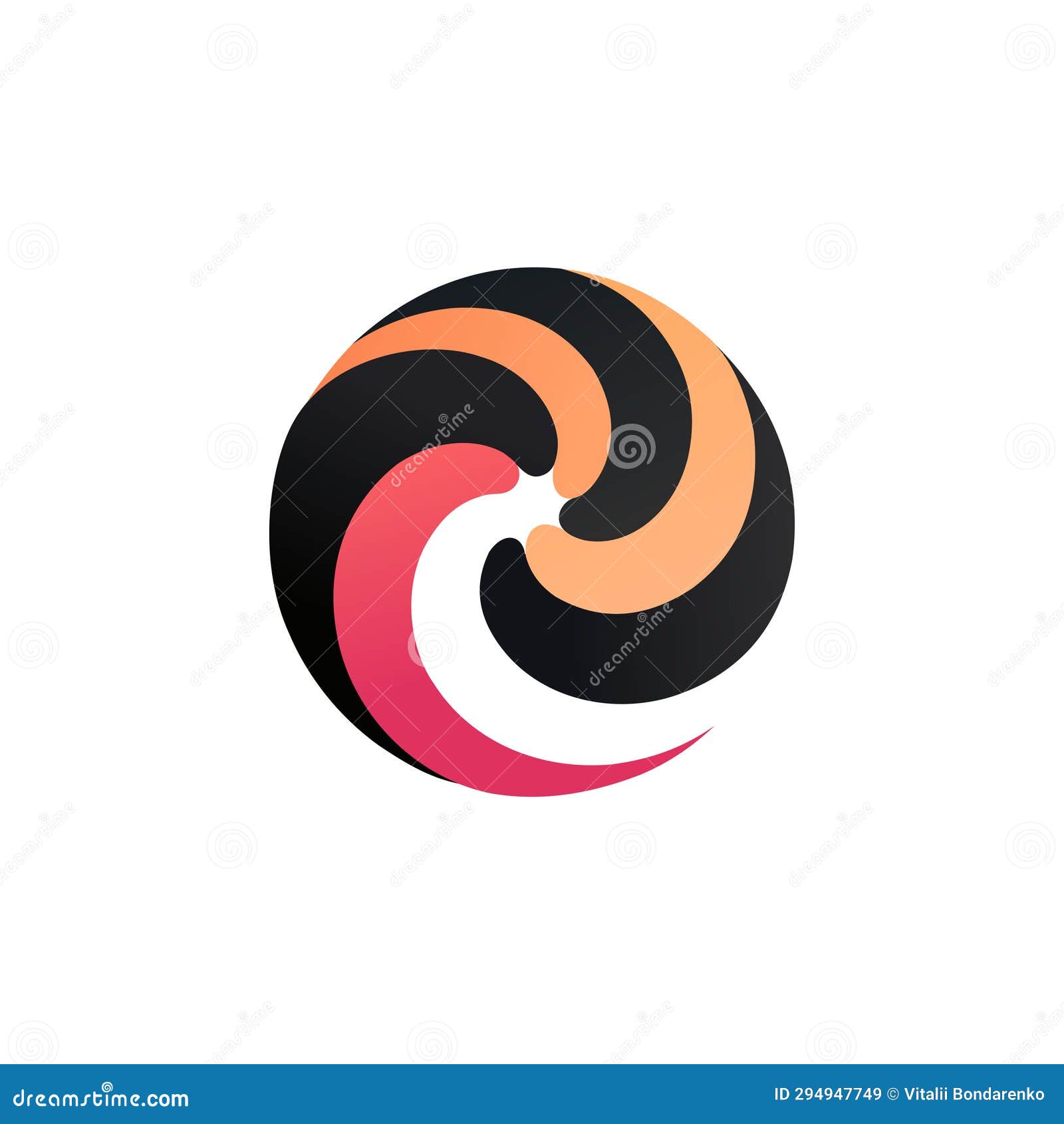 The Design of the Logo, Simple Basic Colors. Vector Illustration. Stock ...