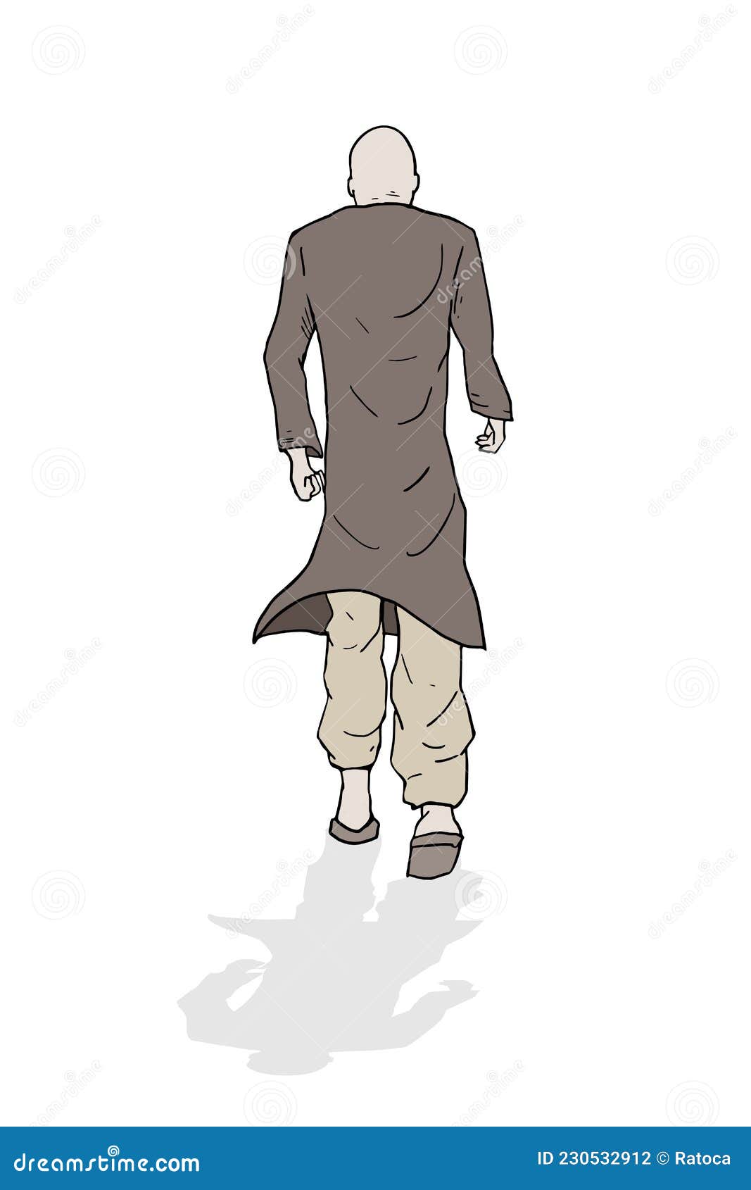 Design of Lonely Man Walking Stock Vector - Illustration of urban ...