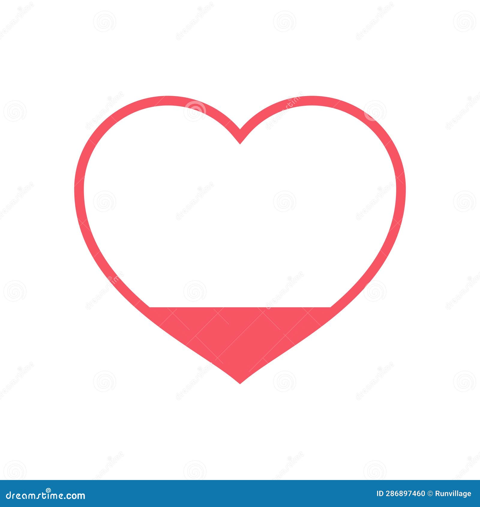 Design for Love Rating, Feedback Rating with Heart Icon Stock Vector ...