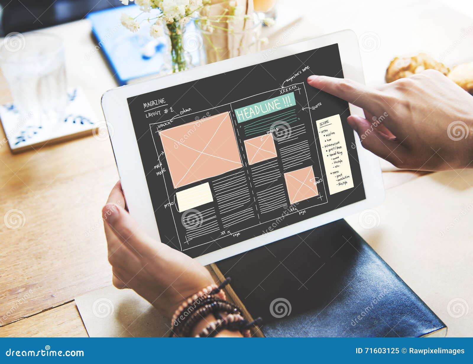 Design Magazine Creativity Layout Media Publication Concept Stock Image ...