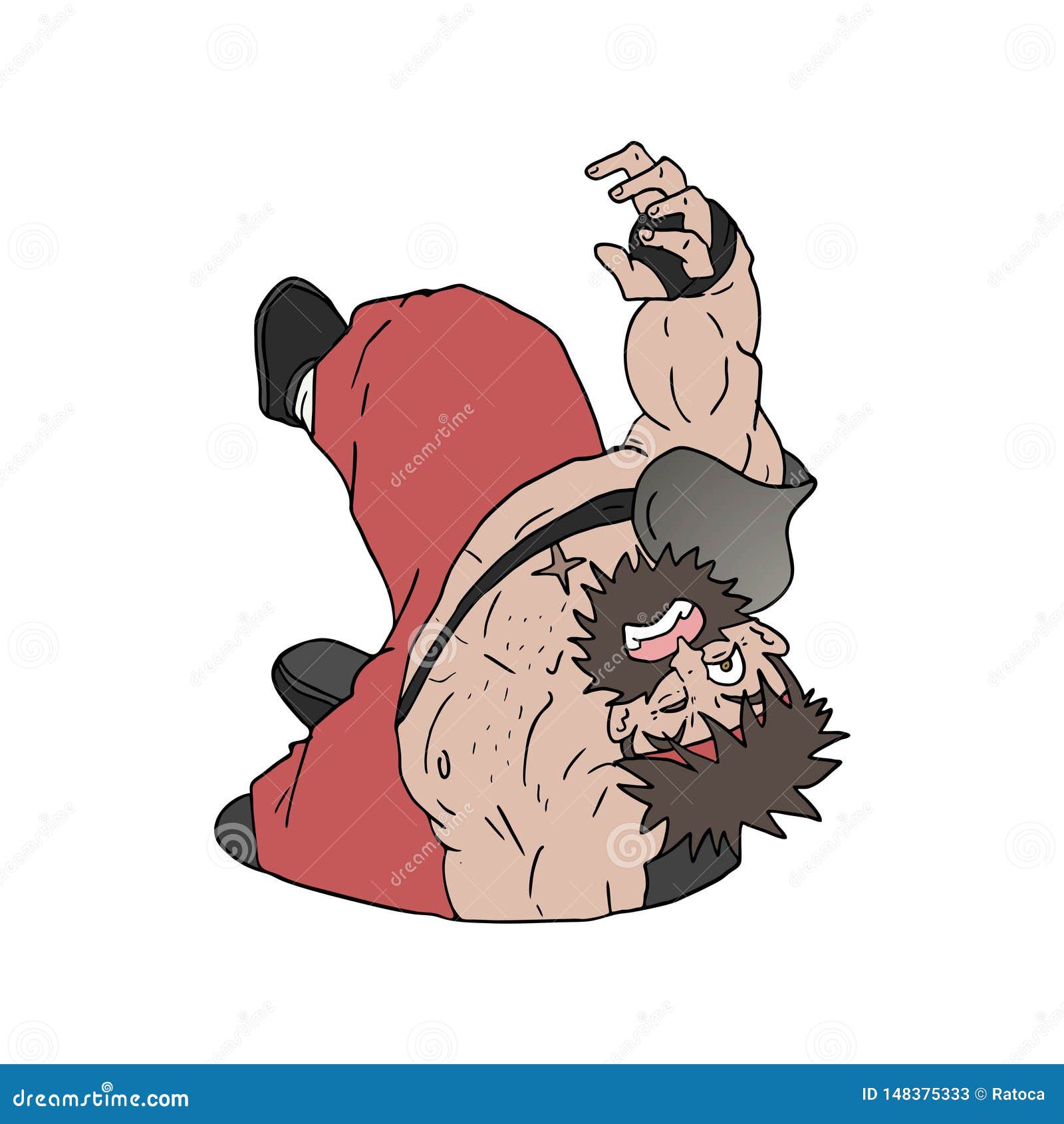 Design of Man Falling in Hole Stock Illustration - Illustration of ...