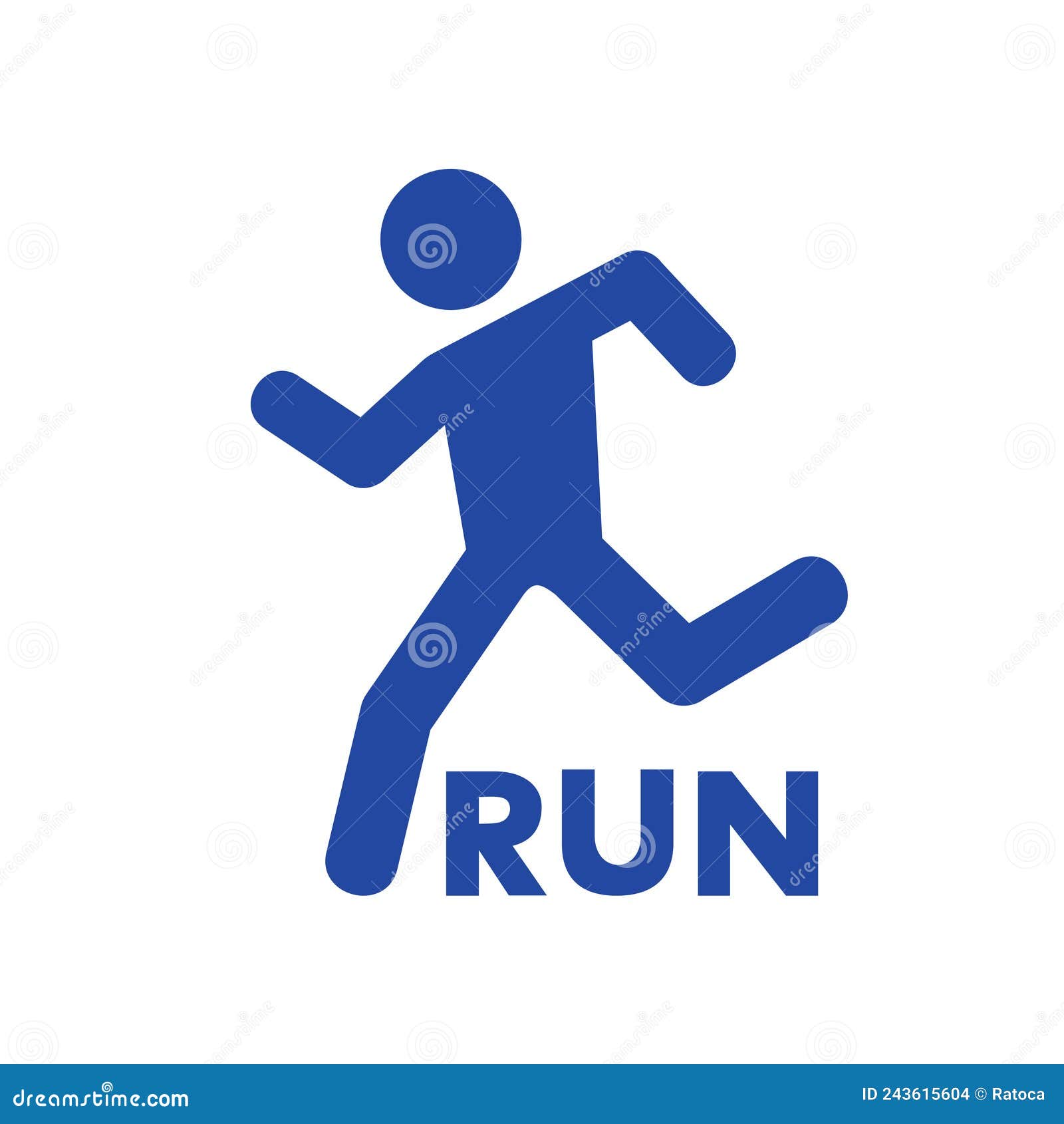 Design of Man Running Symbol Stock Vector - Illustration of sport, icon ...
