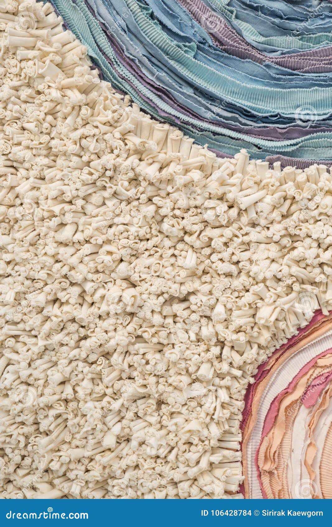 Design Mat Made from Colorful Fabric Stock Photo - Image of fluffy ...