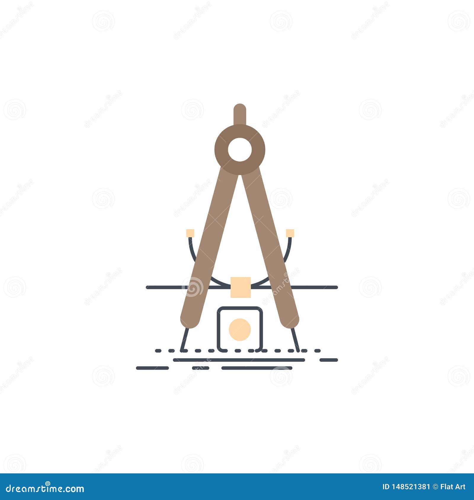 Design, Measure, Product, Refinement, Development Flat Color Icon ...