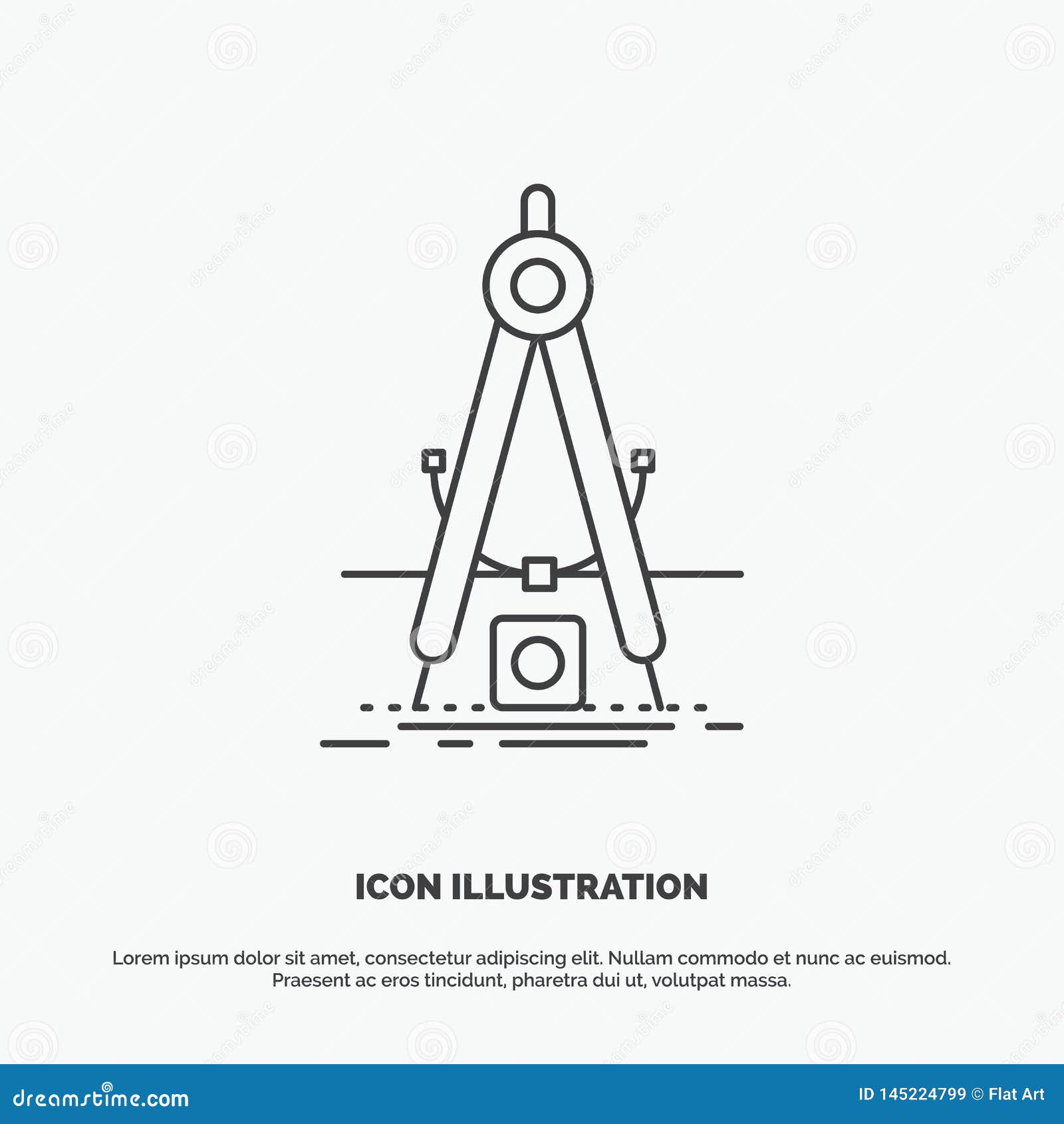 Design Measure Product Refinement Development Icon Line Vector Gray Symbol For Ui And Ux