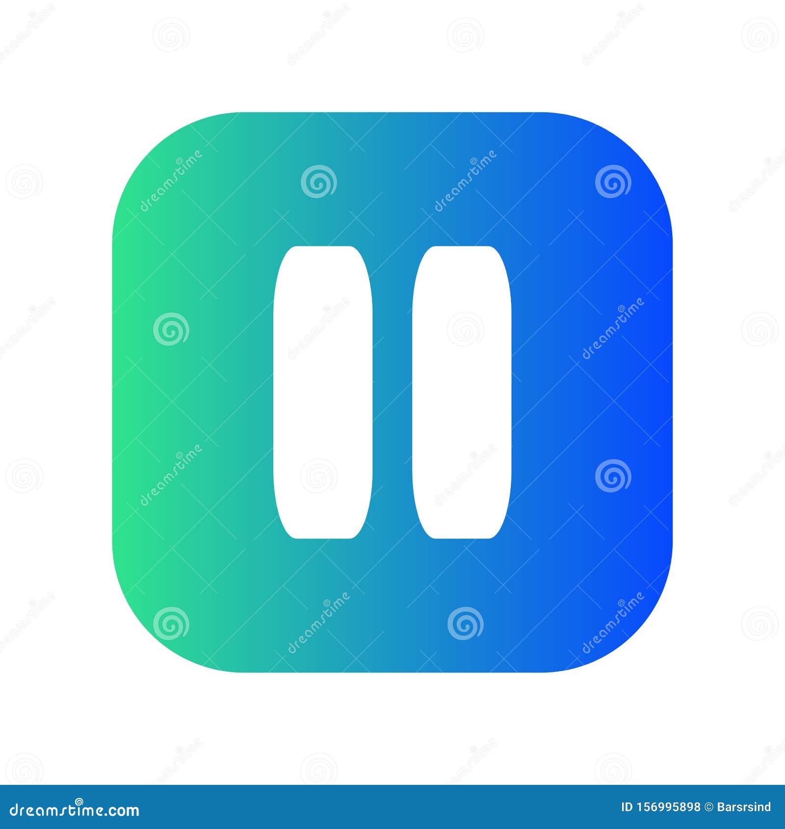 Design Media Record Player Pushbutton Pause Icon Stock Illustration ...