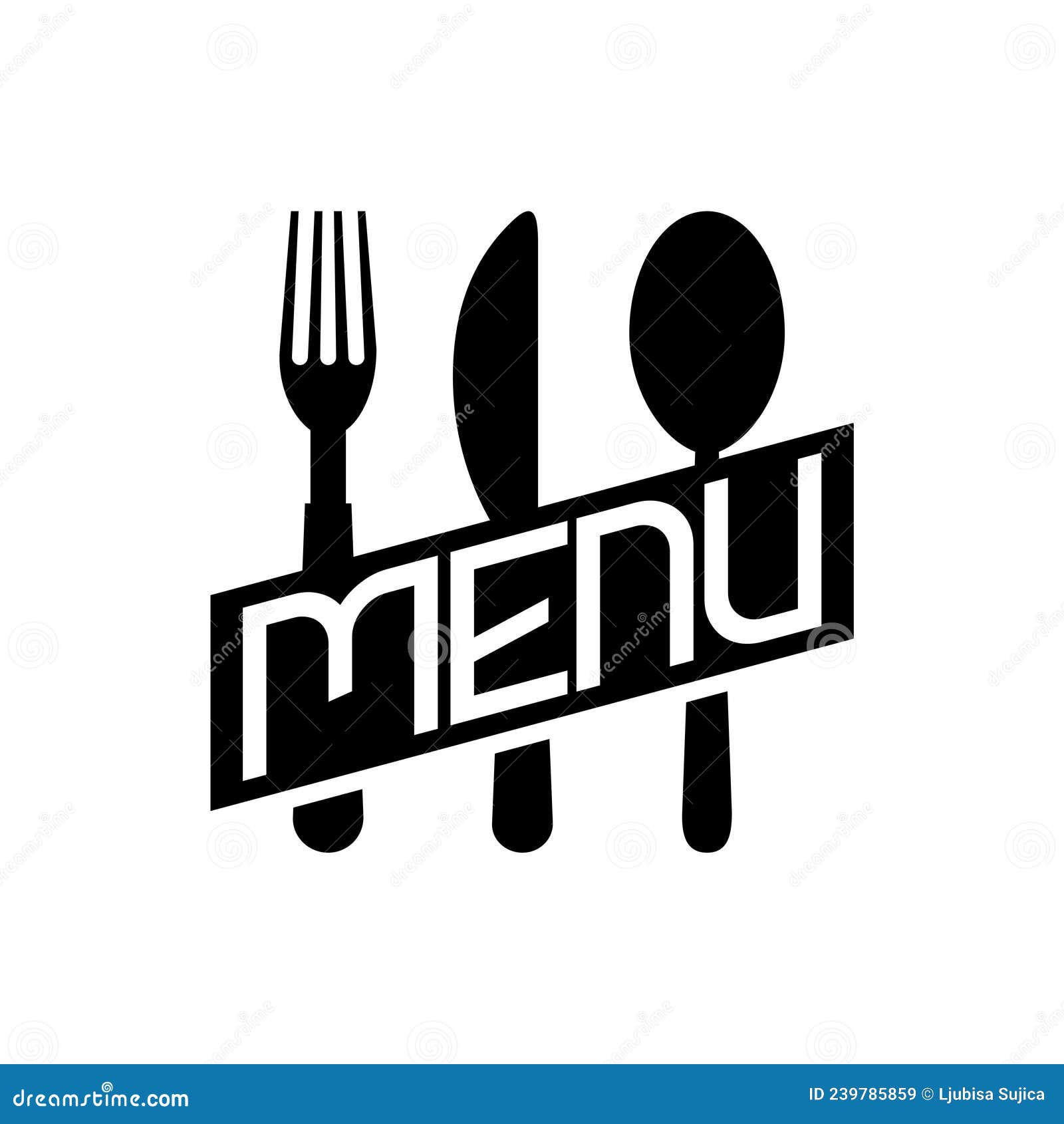 Design Menu Label Icon Isolated on White Background Stock Vector ...