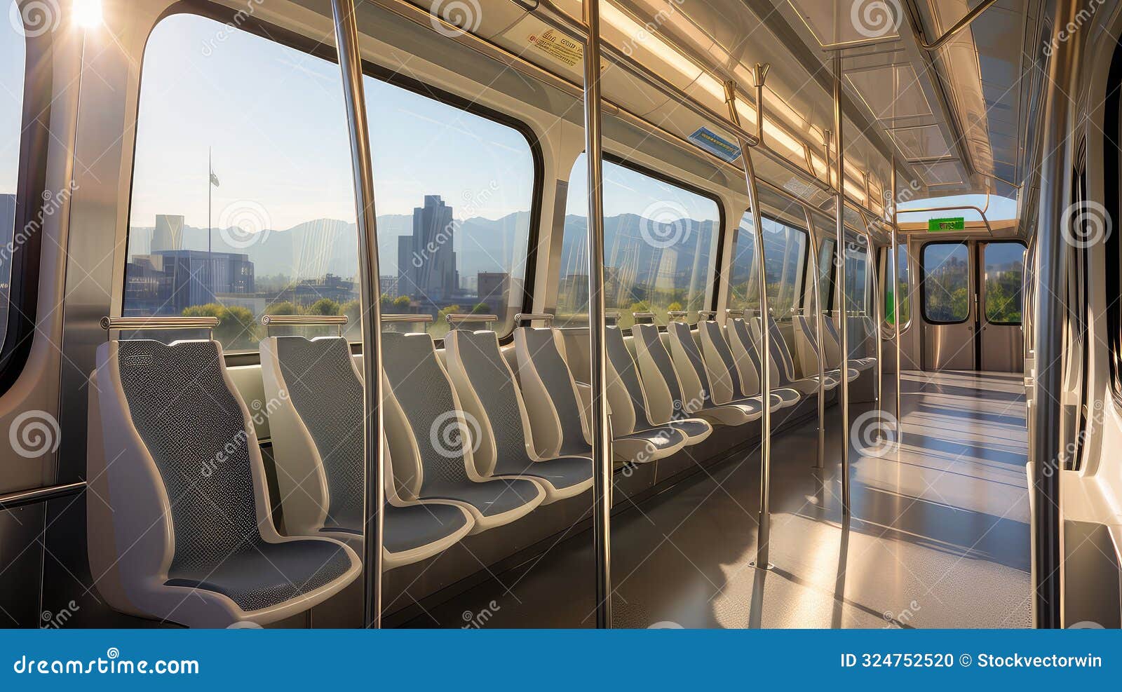 Design metro light rail stock illustration. Illustration of comfortable ...