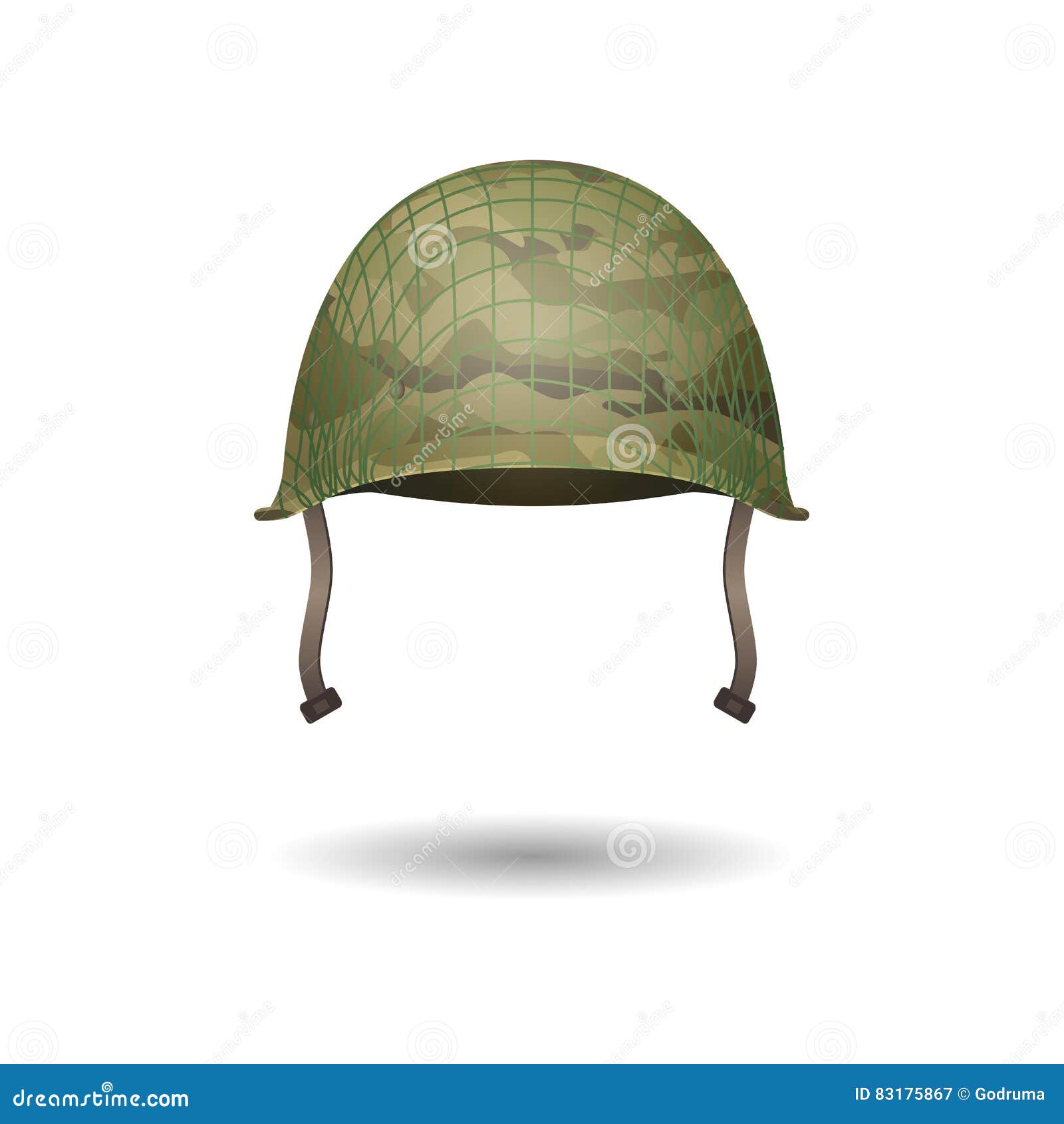 Cartoon Military Helmet