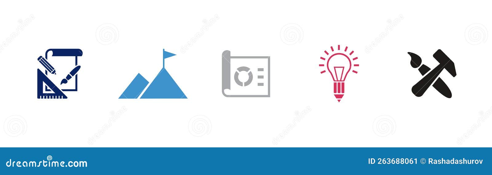 Design, Mission, Project, Creativity Stock Vector - Illustration of ...