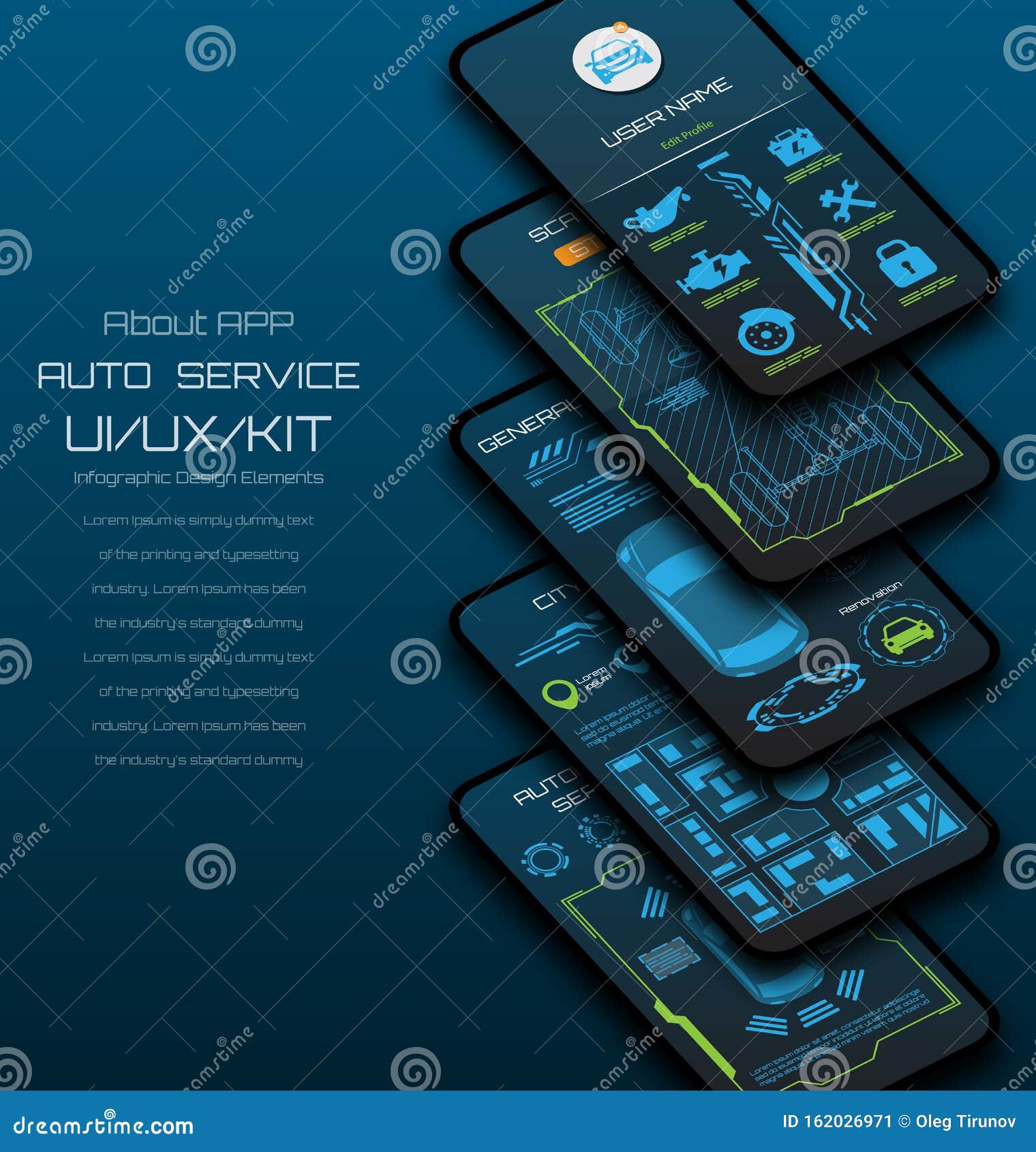 Design of Mobile Applications of Car Service. Scanning, Monitoring ...