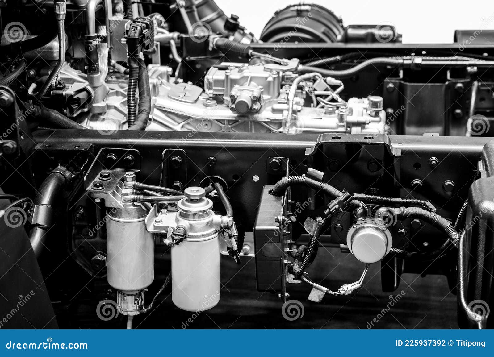 The Design of the Modern Car Engine Stock Photo - Image of hood, modern ...