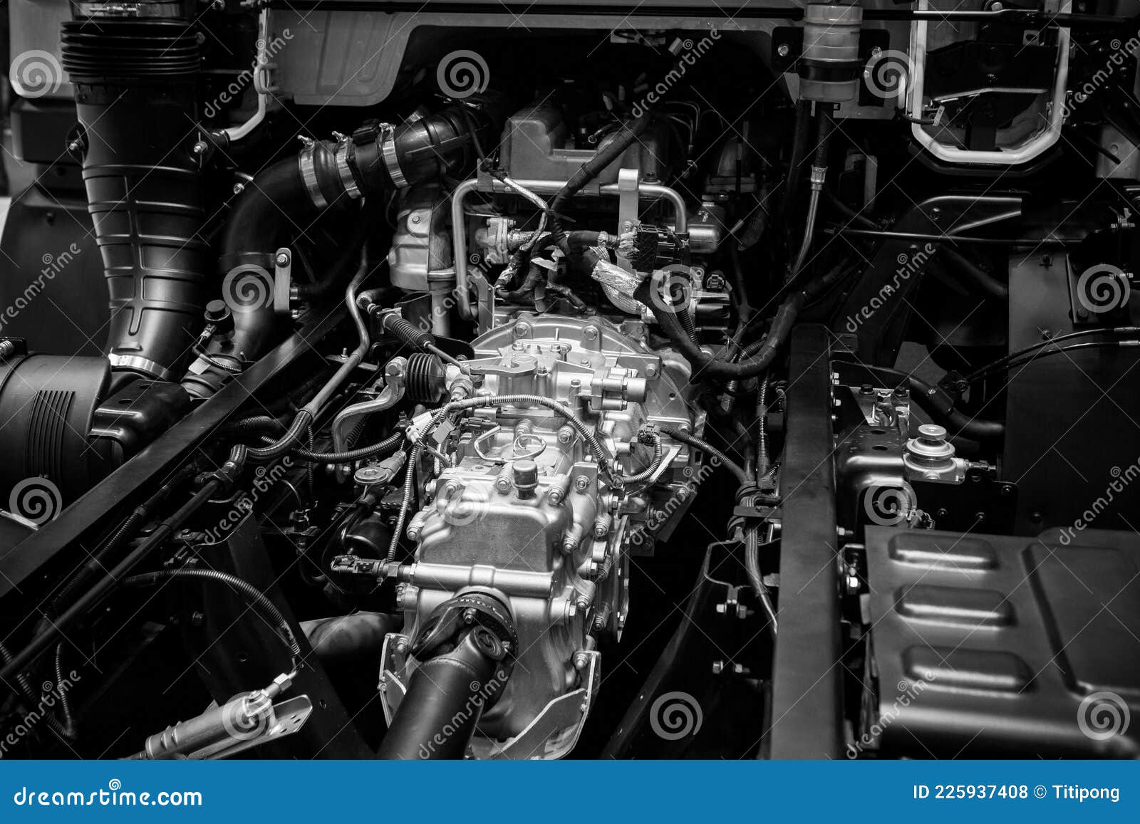 The Design of the Modern Car Engine Stock Photo - Image of gasoline ...