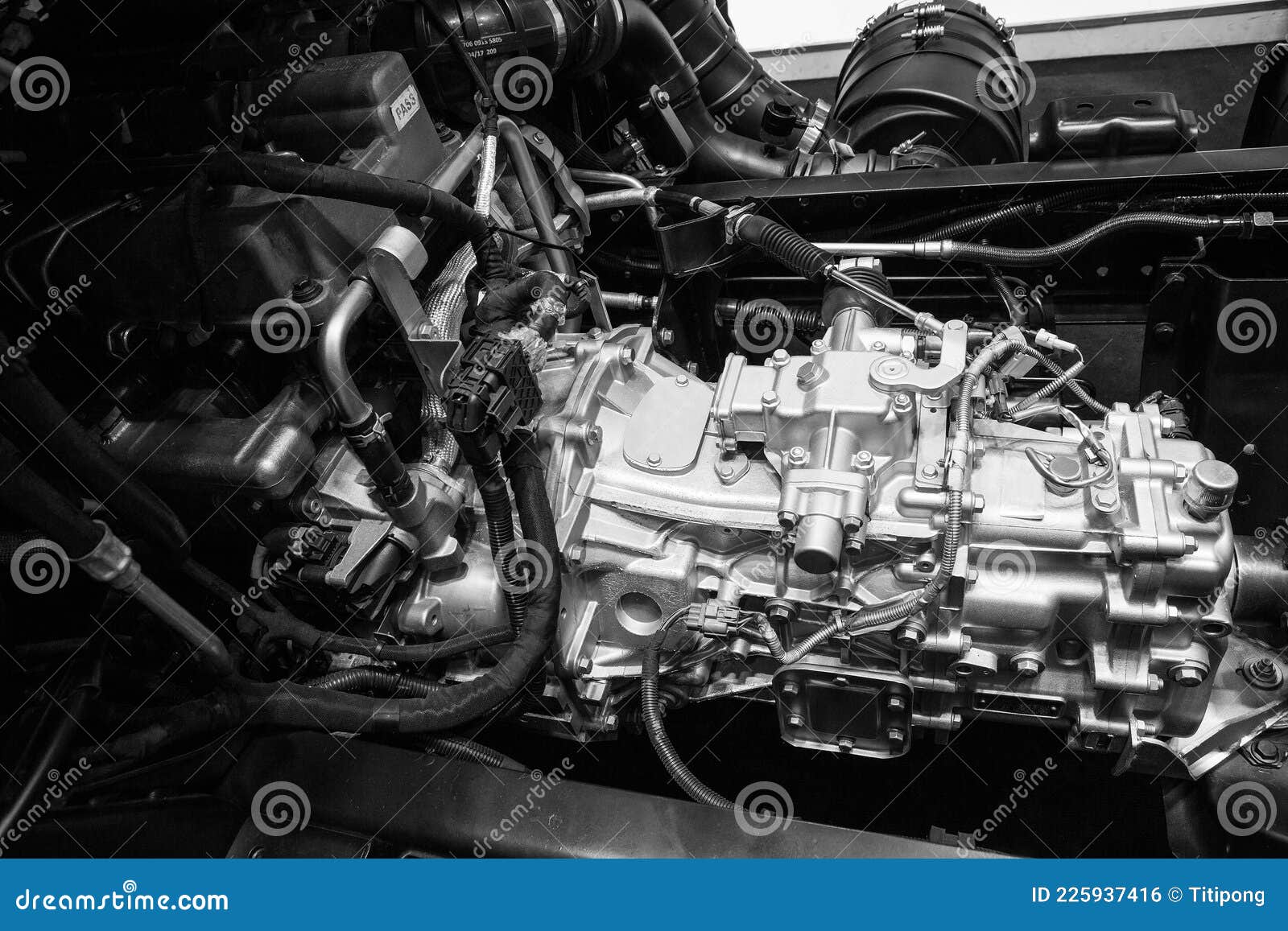 The Design of the Modern Car Engine Stock Photo - Image of hose, modern ...
