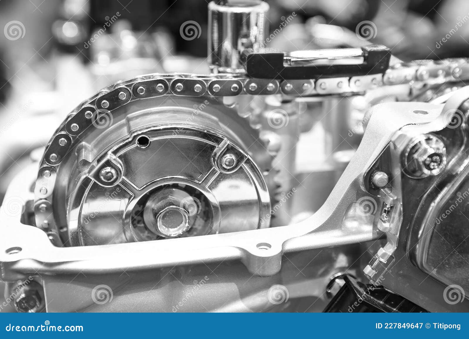 The Design of the Modern Car Engine Stock Image - Image of shiny, clean ...