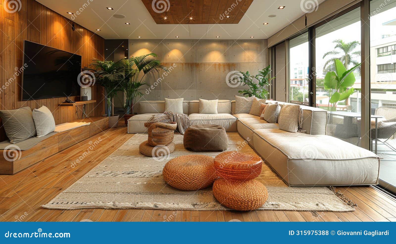 Design a Modern Living Room with a Mix of Textures, Combining Smooth ...