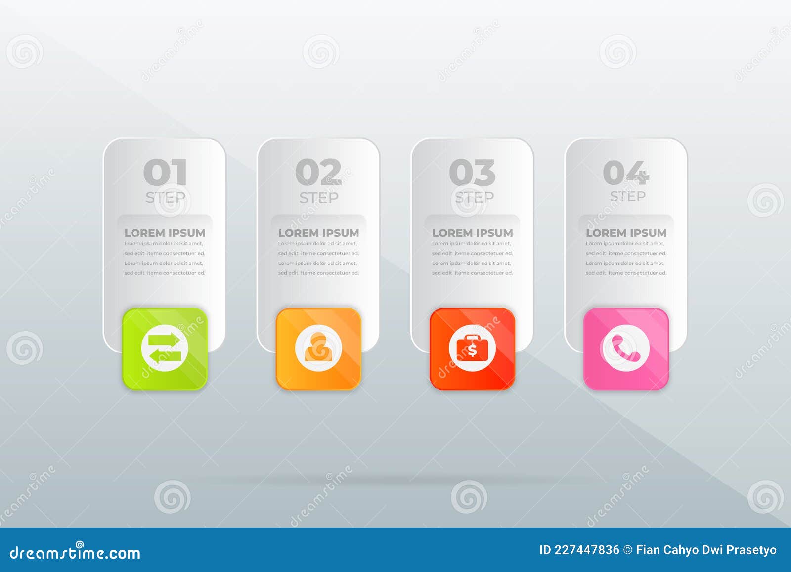 Design Modern Professional Steps Infographic Stock Vector ...