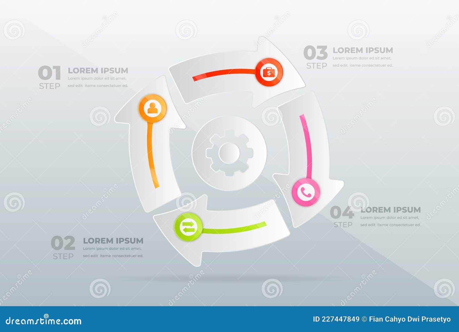 Design Modern Professional Steps Infographic Stock Vector ...