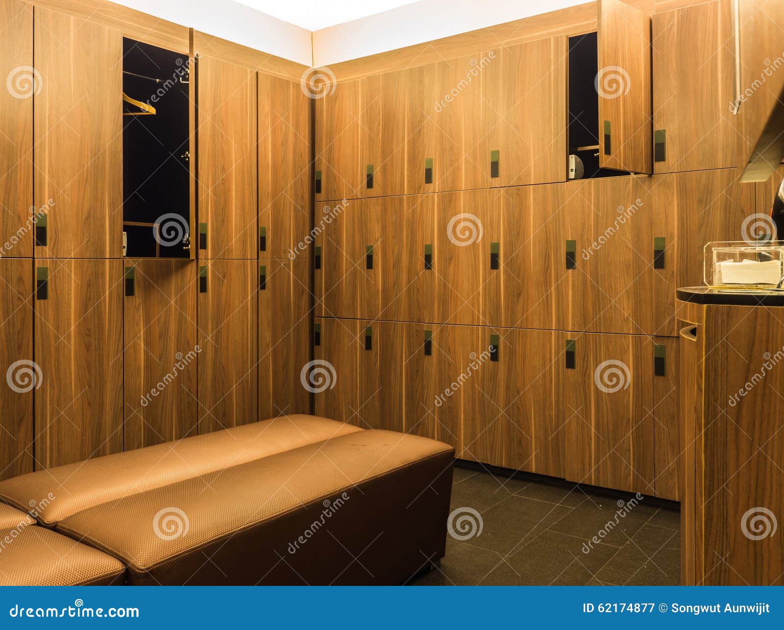 Design of Modern Wooden Lockers Stock Image - Image of high, furniture ...