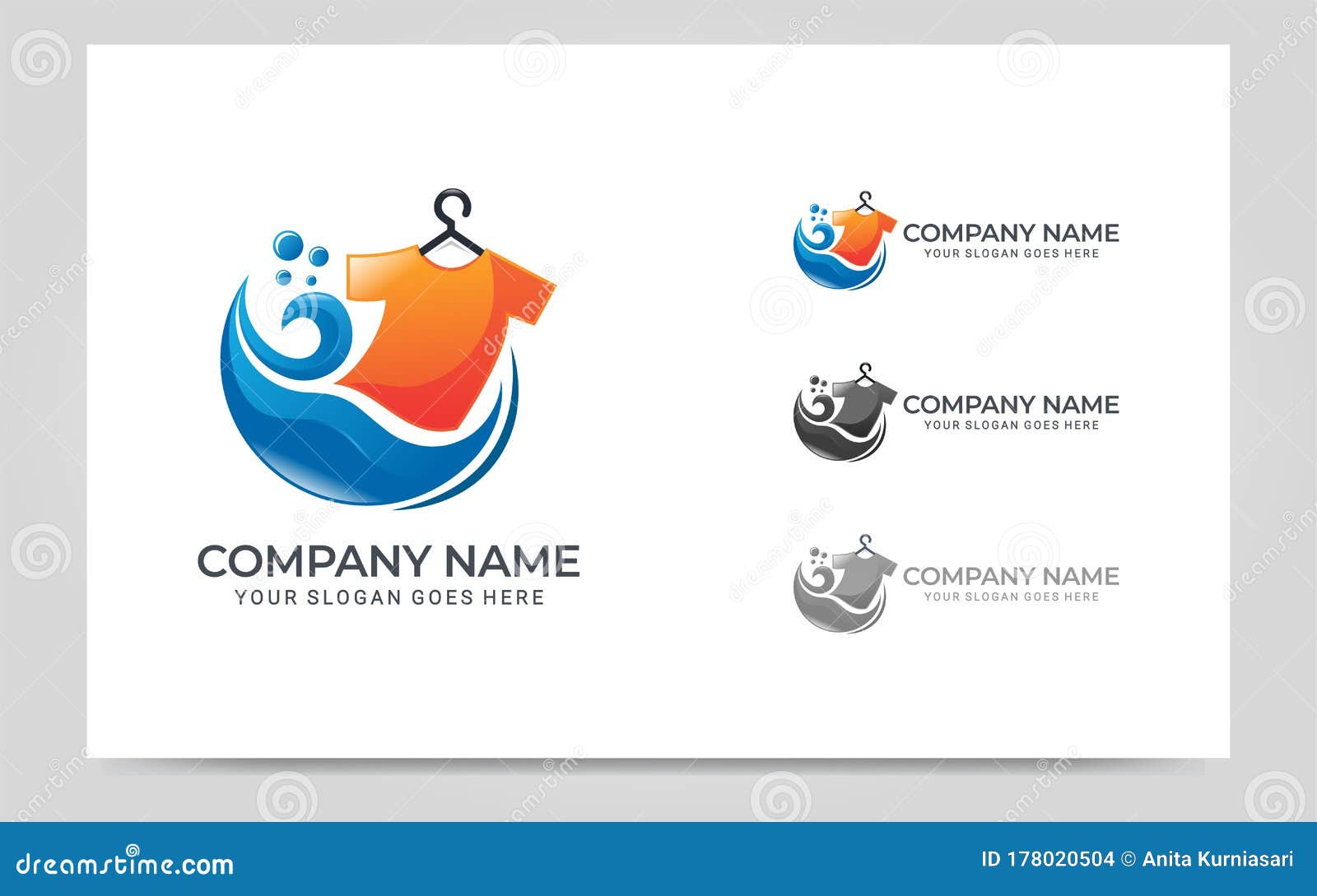 Design Moderne De Logo De Lessive. Conception De Logo Modifiable ...