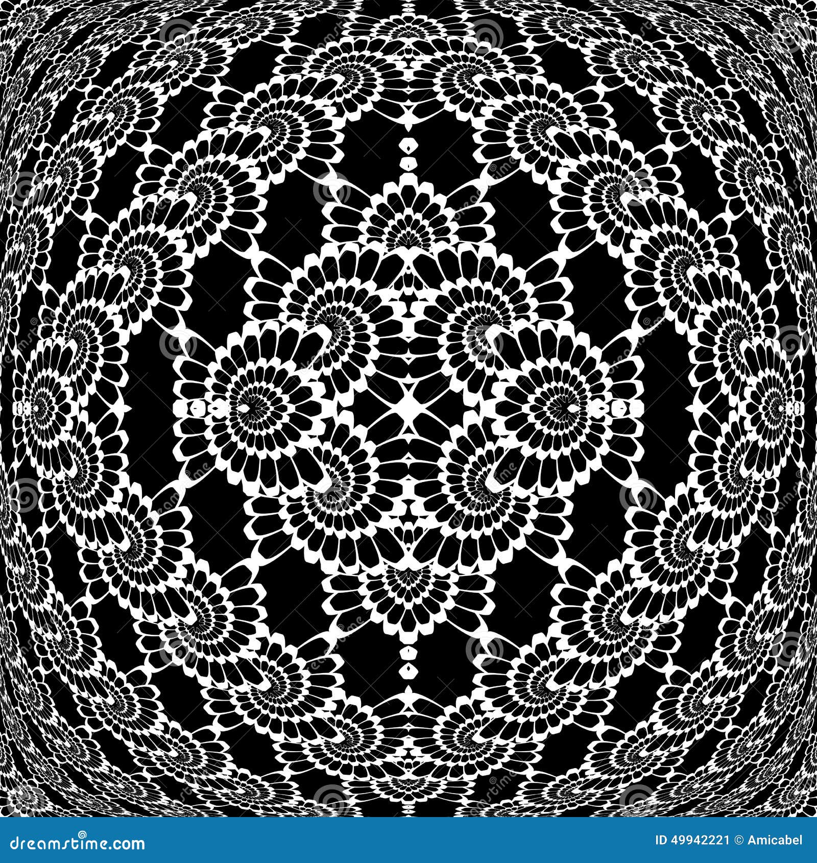 Design Monochrome Decorative Interlaced Pattern Stock Vector ...