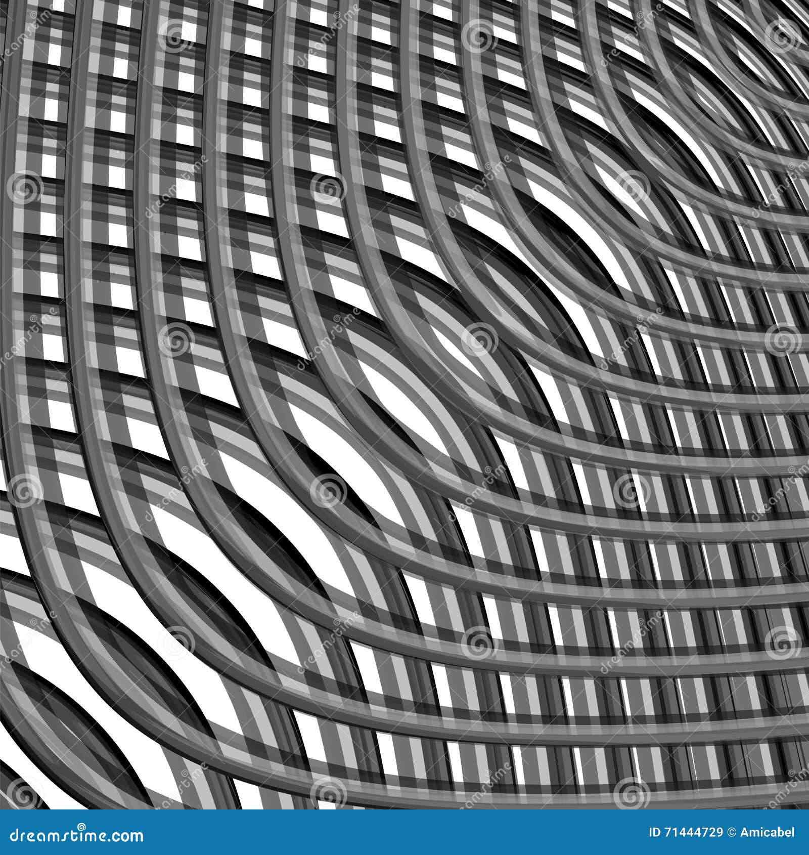 Design Monochrome Grid Illusion Background Stock Vector - Illustration ...