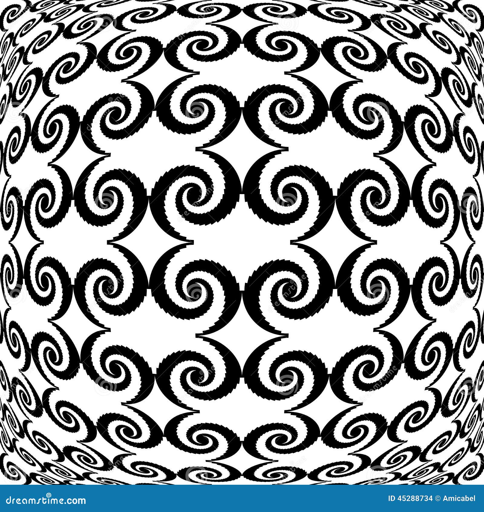 Design Monochrome Warped Grid Decorative Pattern Stock Vector ...