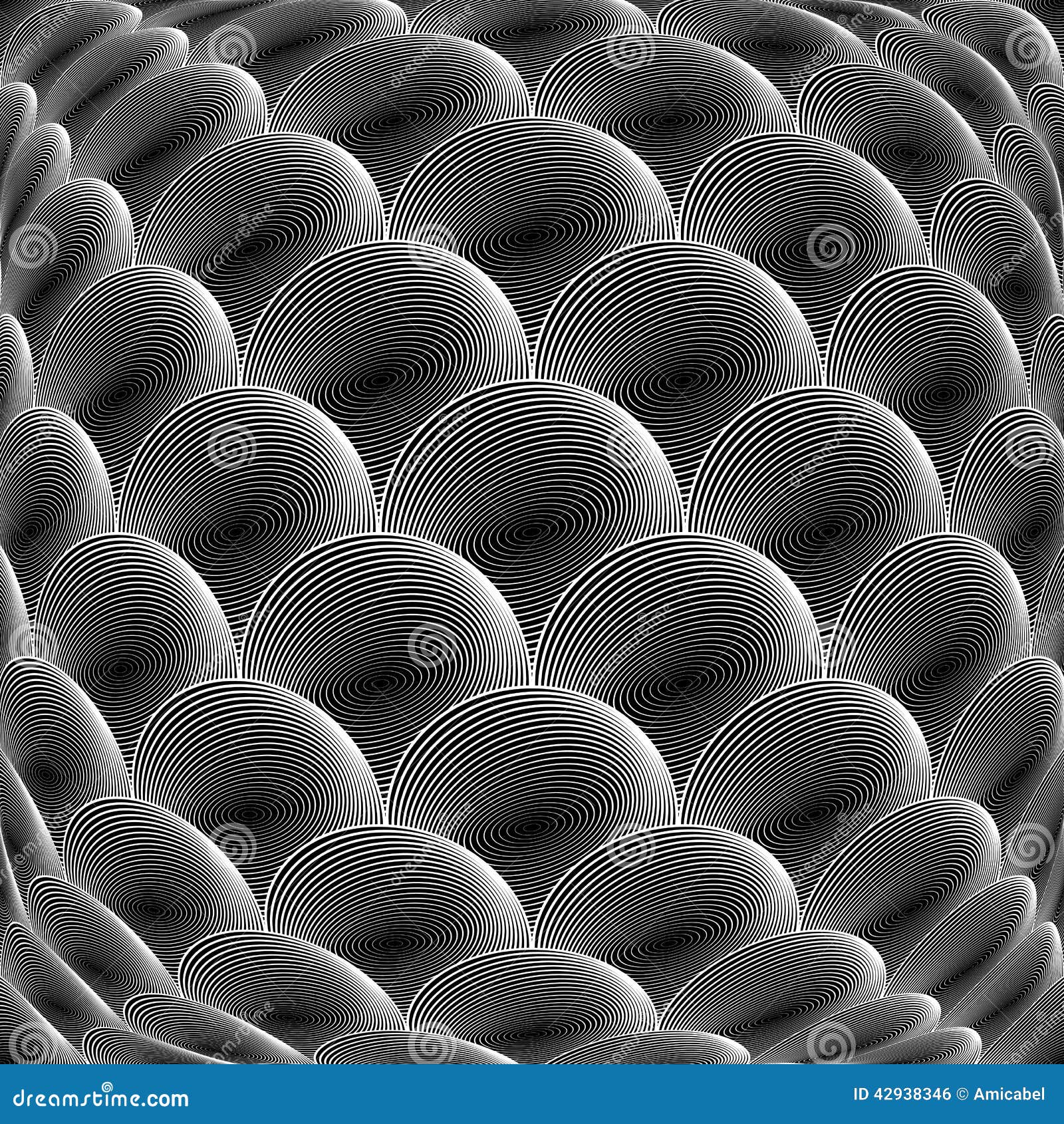 Design Monochrome Warped Grid Sphere Pattern Stock Vector ...