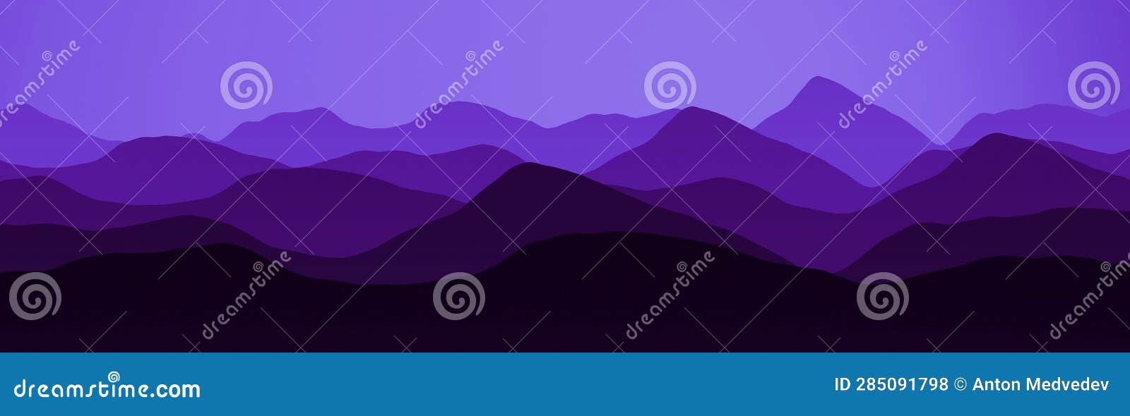Design Mountains Peaks at the Dawn Time Digital Graphic Backdrop ...