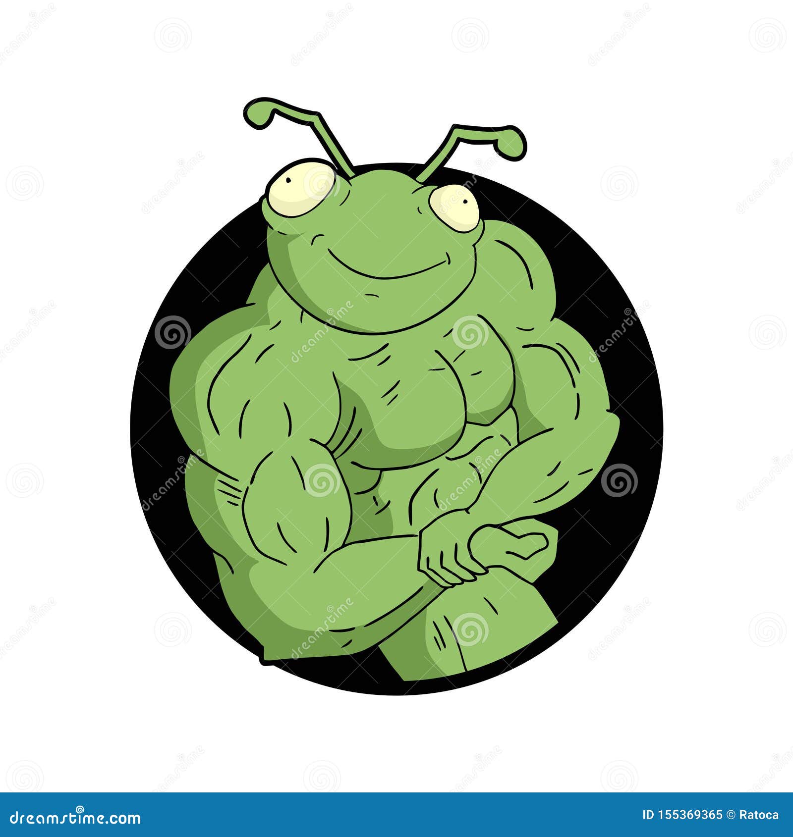 Design of muscle insect stock vector. Illustration of sport - 155369365