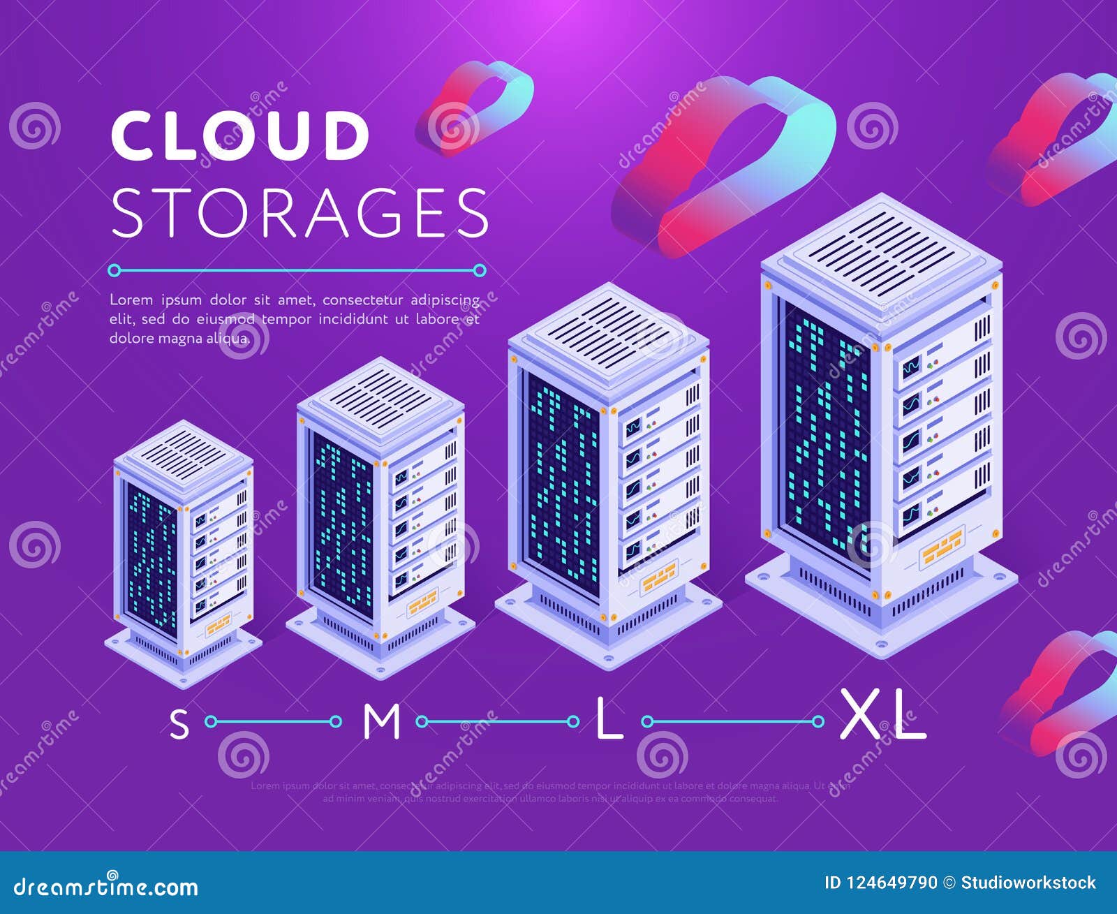 Design of Network Databases in Sizes Stock Illustration - Illustration ...